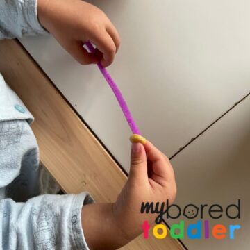 Cheerio Threaded Bracelets - My Bored Toddler