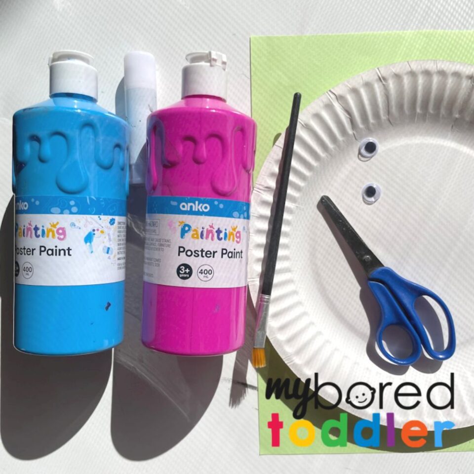 Paper Plate Space Ship - My Bored Toddler Space Exploration Fun!