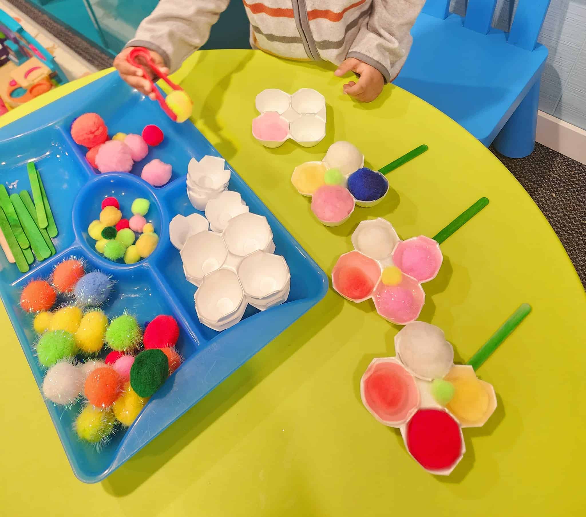 Nadia egg carton flowers 2 - My Bored Toddler