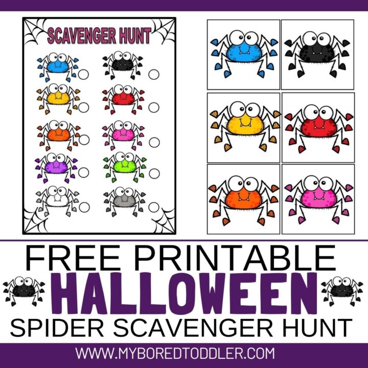 FREE printable Halloween alphabet & number cards - My Bored Toddler