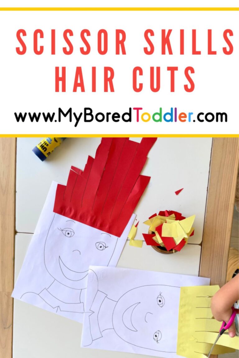 Scissor Skills Hair Cuts - My Bored Toddler