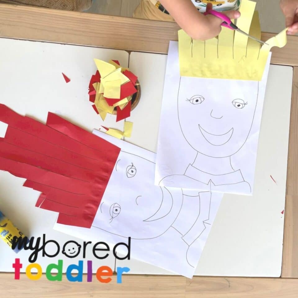 Scissor Skills Hair Cuts - My Bored Toddler