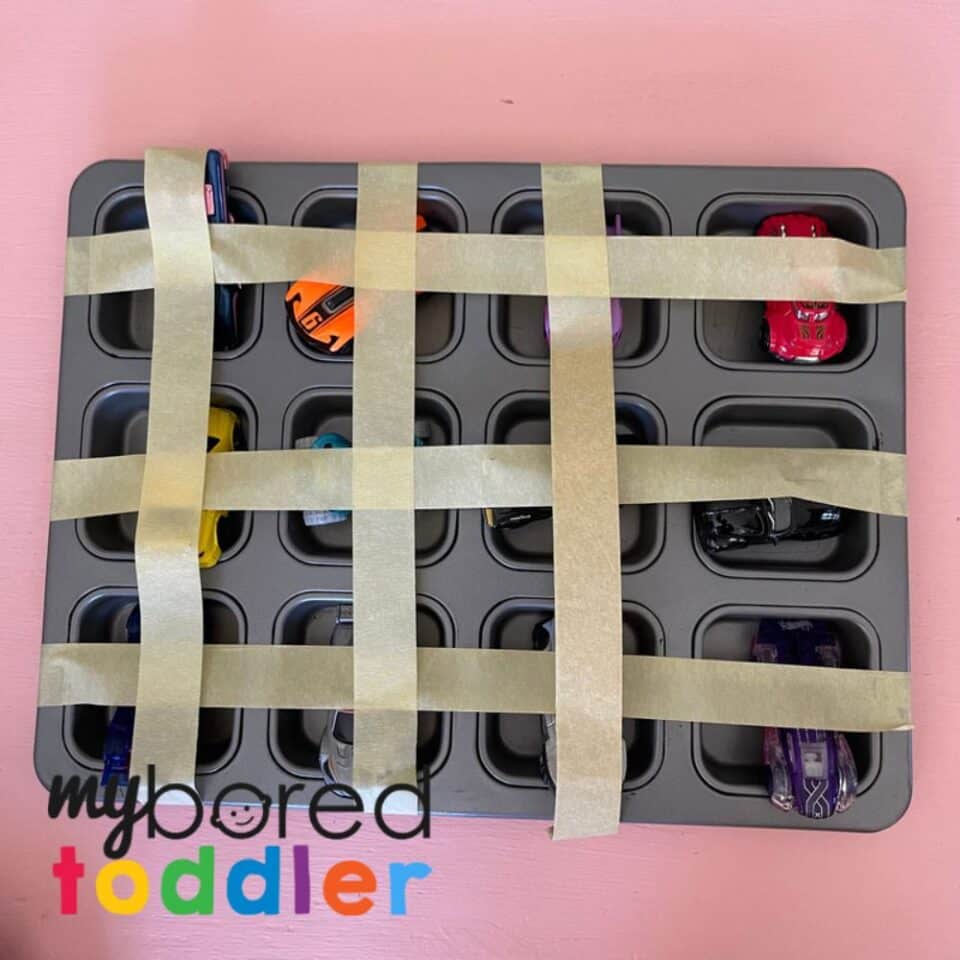 Snip and Peel Tape Rescue - My Bored Toddler