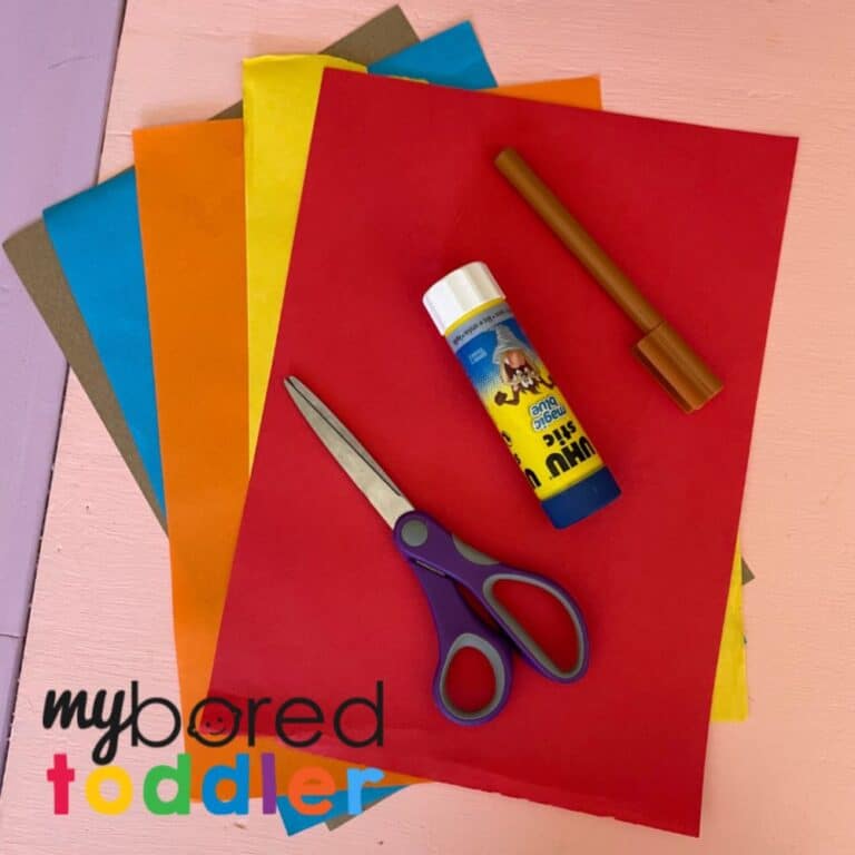 Autumn / Fall Tree Paper Craft - My Bored Toddler