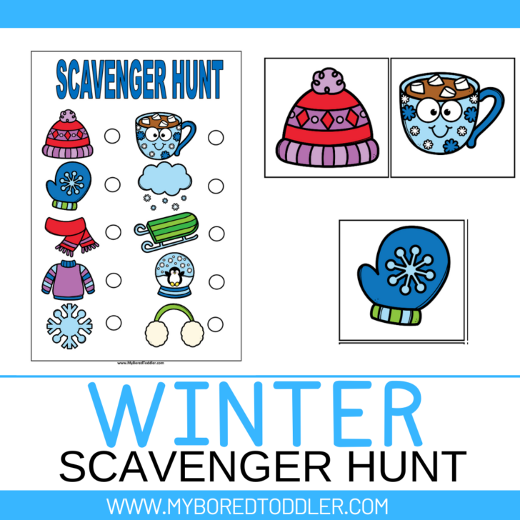 WINTER SCAVENGER HUNT - My Bored Toddler