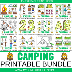 CAMPING | Toddler Weeekly Activity Plan - My Bored Toddler