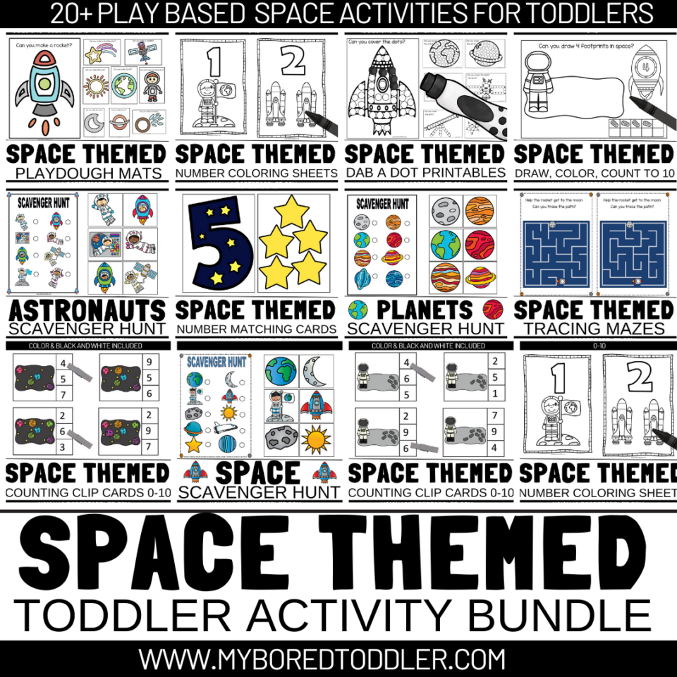 SPACE | Toddler Weekly Activity Plan - My Bored Toddler