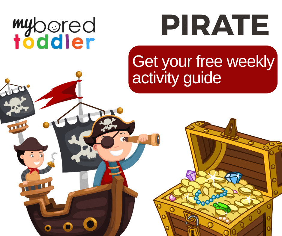 Pirates weekly toddler activity plan - My Bored Toddler