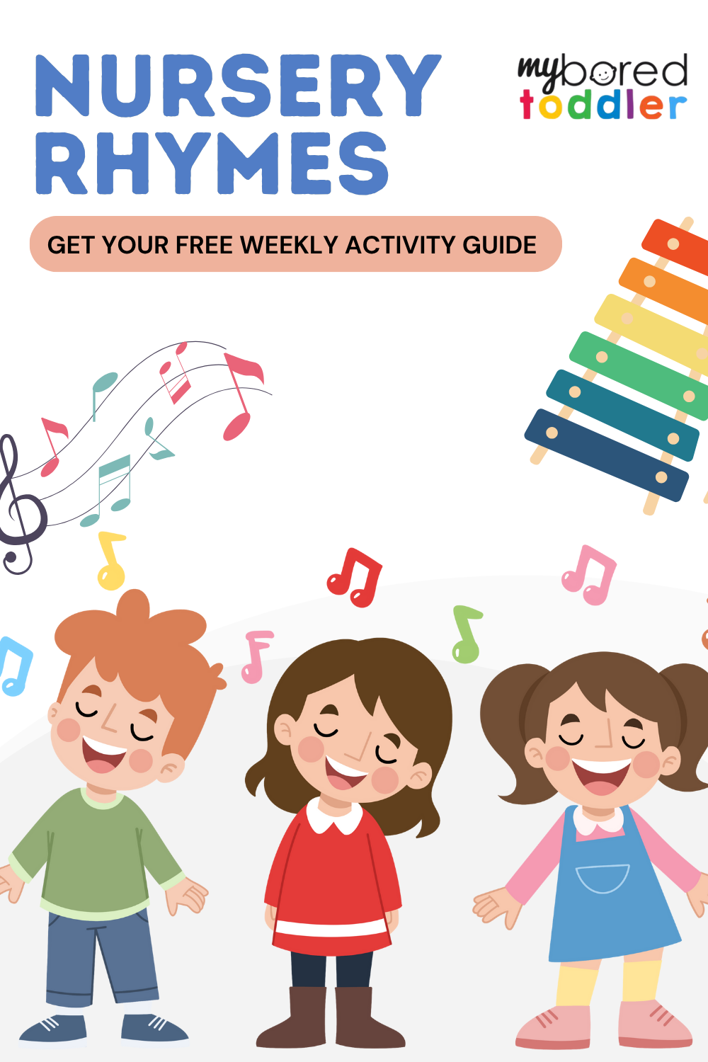 Nursery Rhymes Toddler Preschool Activity Guide - My Bored Toddler