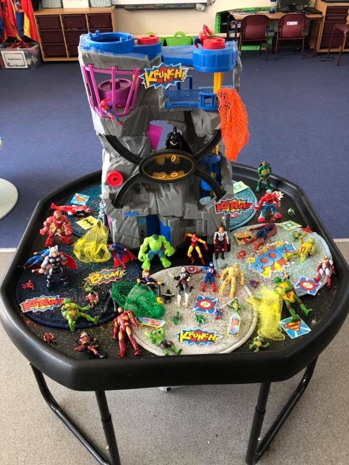 superhero sensory bin 2 - My Bored Toddler