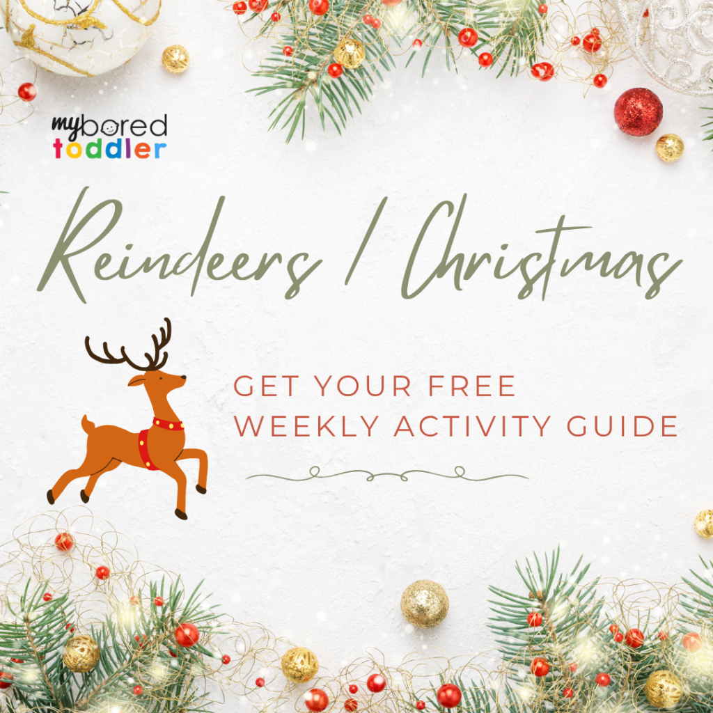 REINDEERS / CHRISTMAS Toddler Weekly Activity Plan - My Bored Toddler